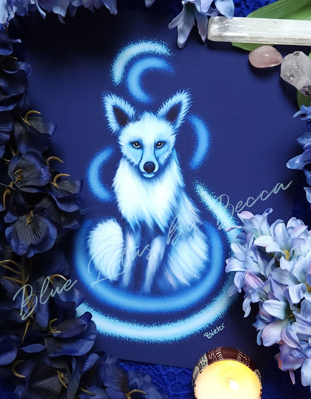 Arctic Fox Spirit Guide Art Print - Etsy