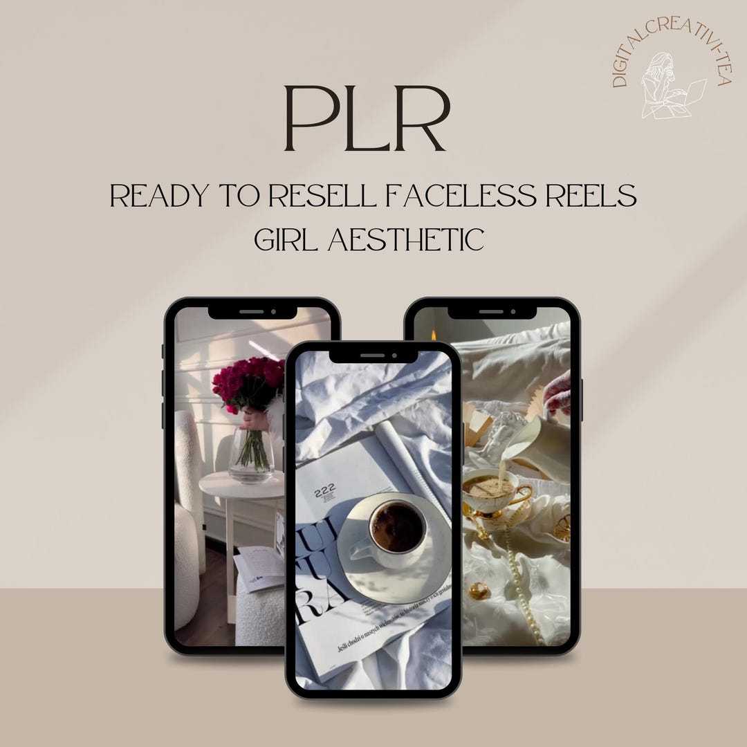 PLR | 650+ Faceless Videos | Social Media Aesthetic | Faceless Reels ...