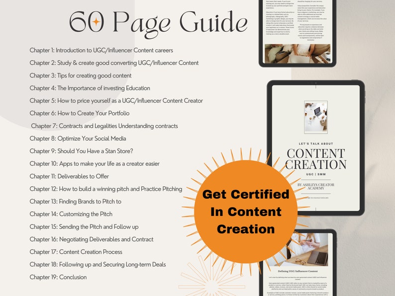 Content Creator Guide Bonuses for Influencers & UGC Creators by Ashleys ...