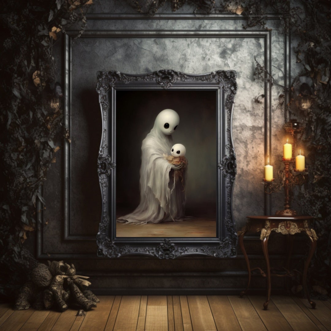 My Little Ghost Premium Matte Poster / Cute Ghost Art / Adorable Ghost ...
