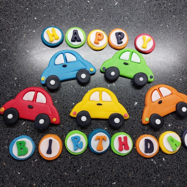 Fondant Cake Car Cake Topper - Etsy