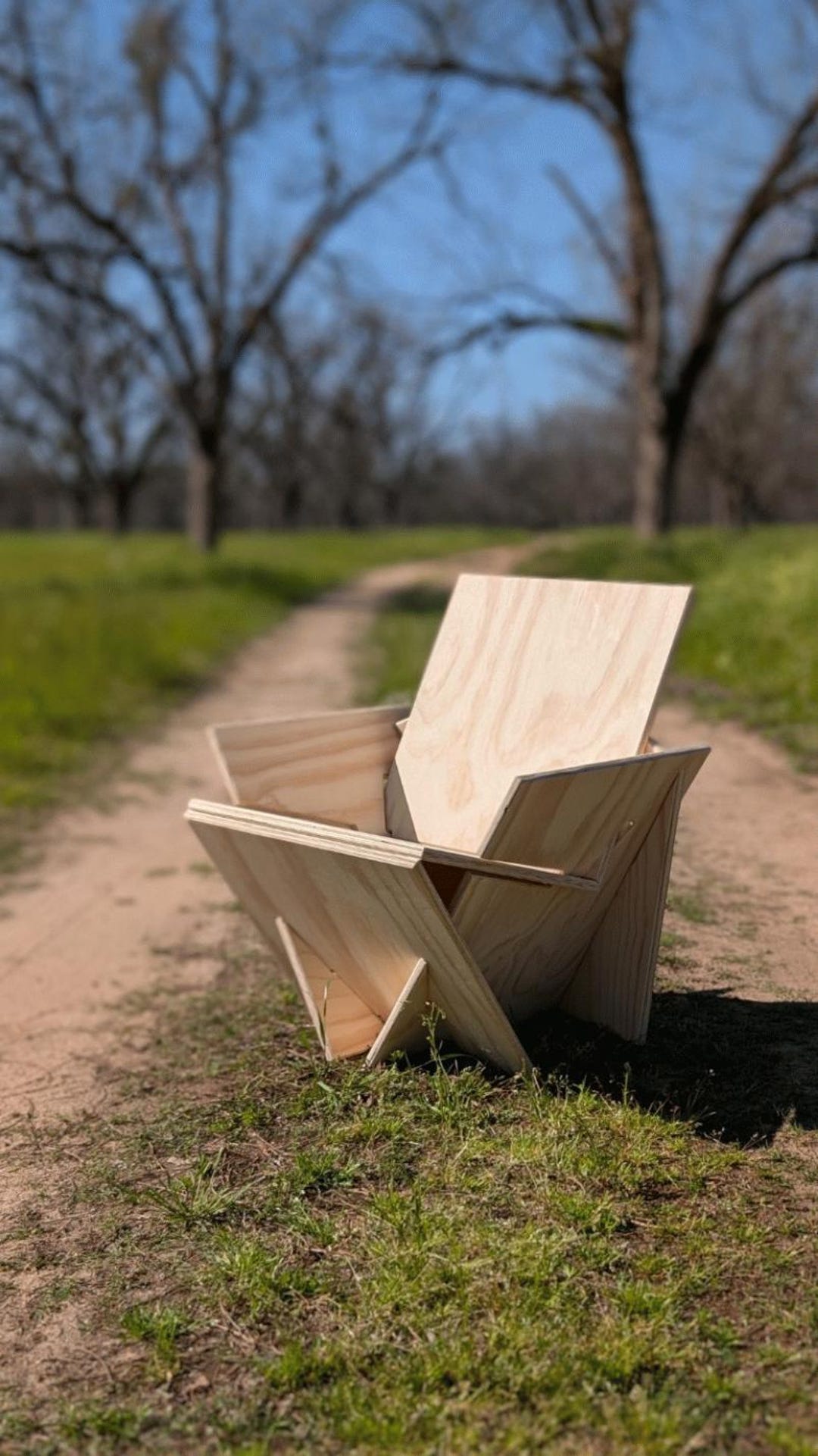 Modern Origami-inspired Chair | Geometric Accent Seating - Etsy