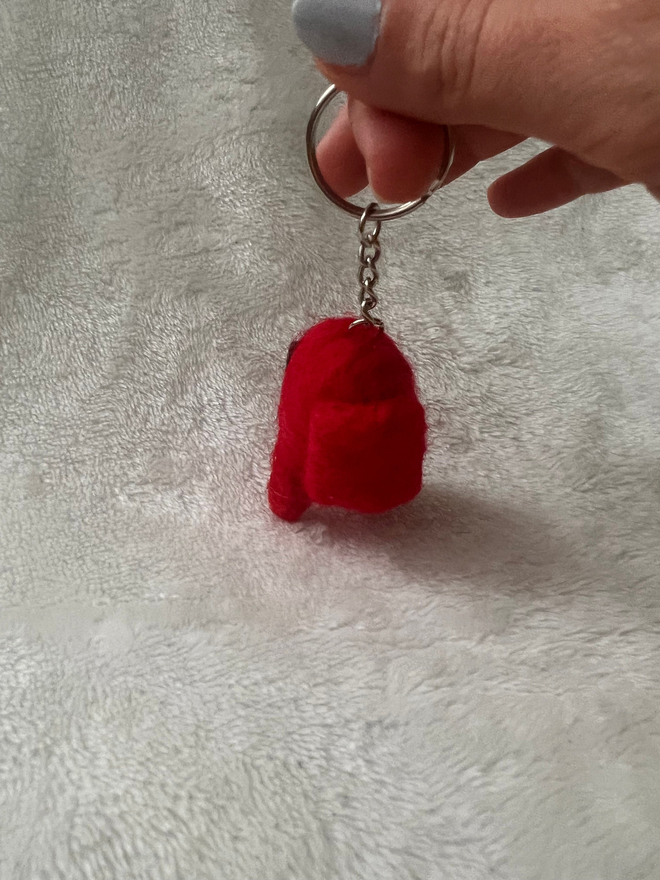Handcrafted Wool Among Us Keychain - Etsy