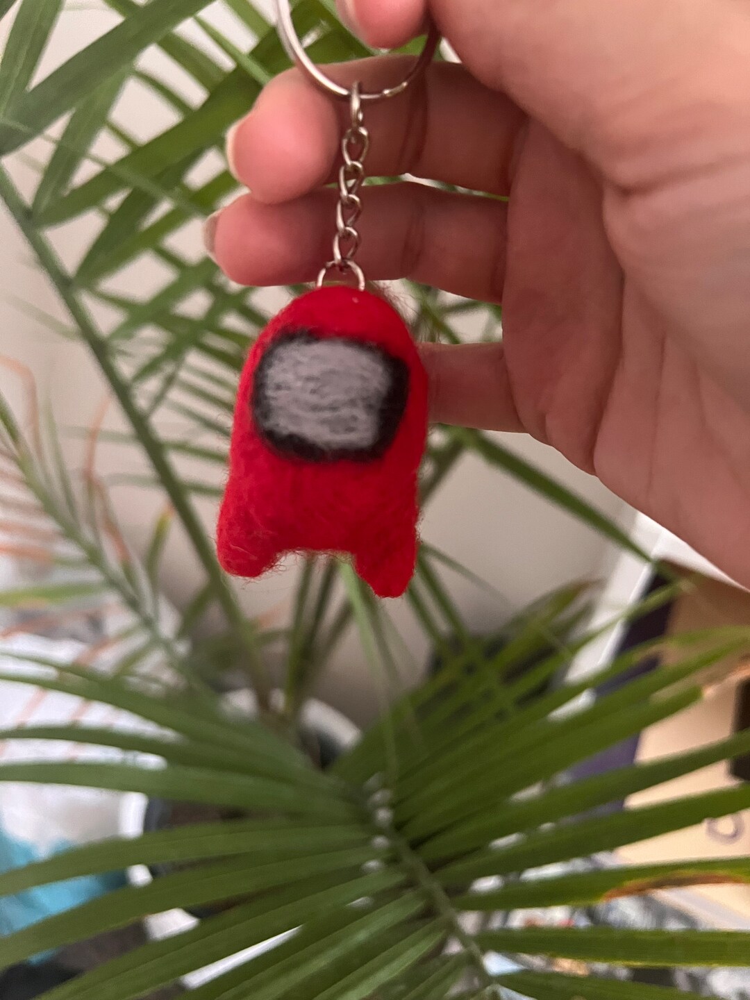 Handcrafted Wool Among Us Keychain - Etsy
