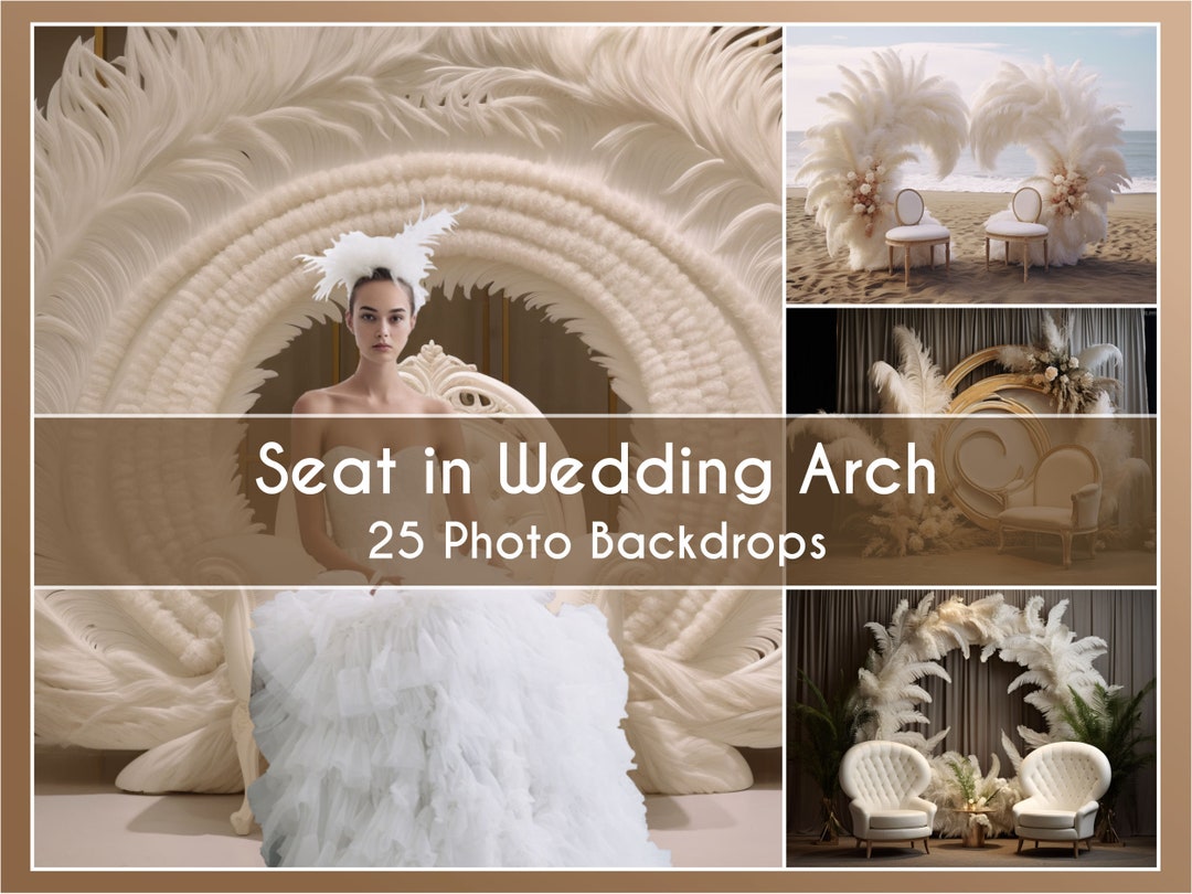 25 Wedding Backdrops, Seat in Wedding Arch for Wedding or Maternity ...