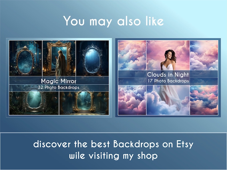 32 Photo Backdrop Set, Magic Starry Ceiling, Digital Background Fine ...