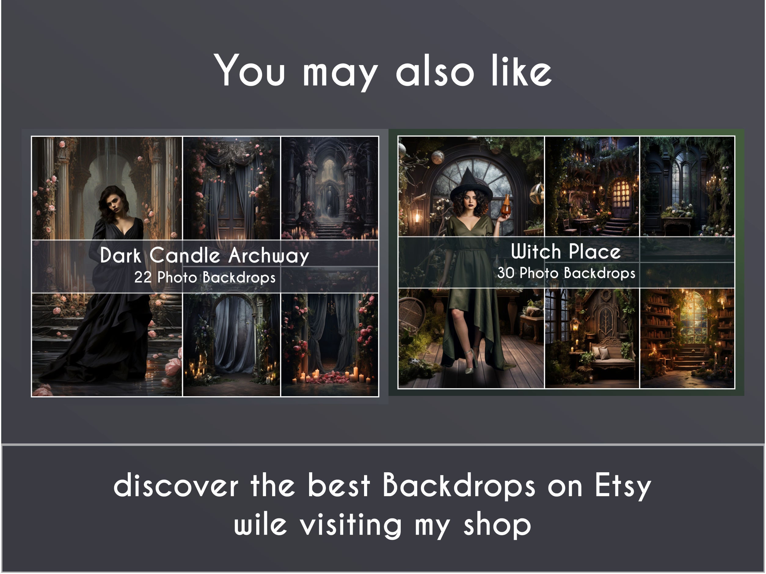 22 Photo Backdrops, Gothic Masks Digital Art Photo Background Set - Etsy