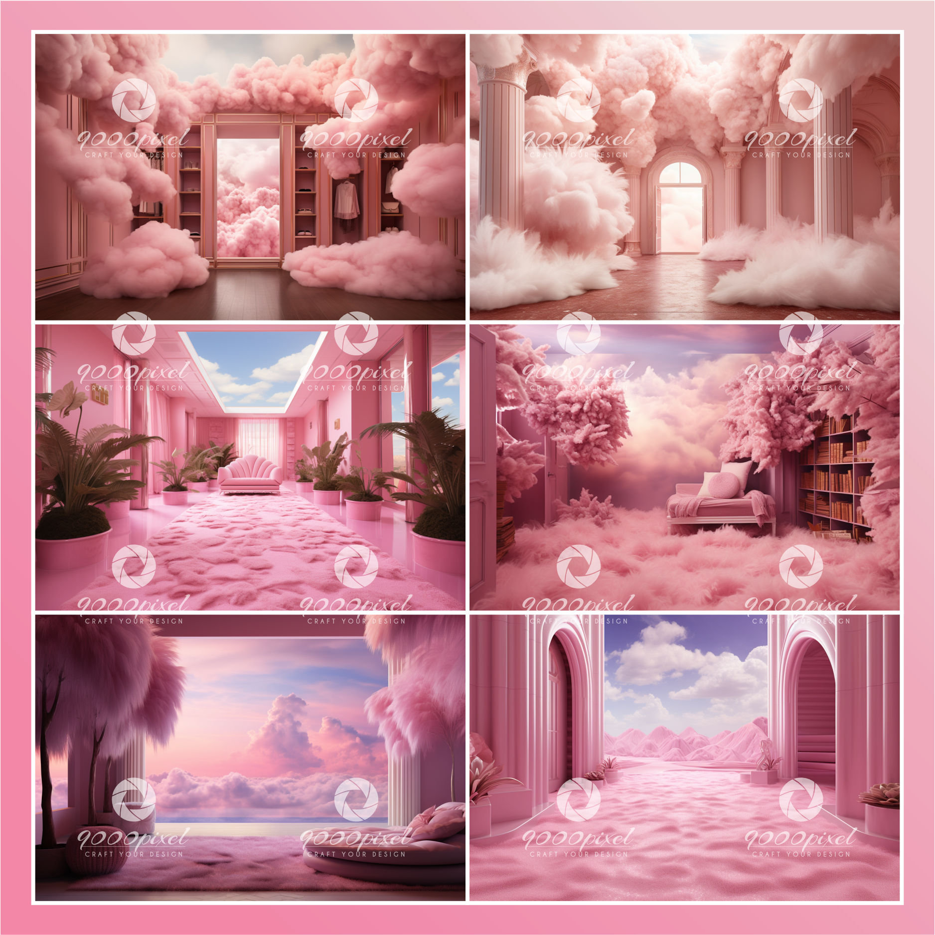 30 Photo Backdrop Set, Barbies Dream World Backgrounds - Etsy