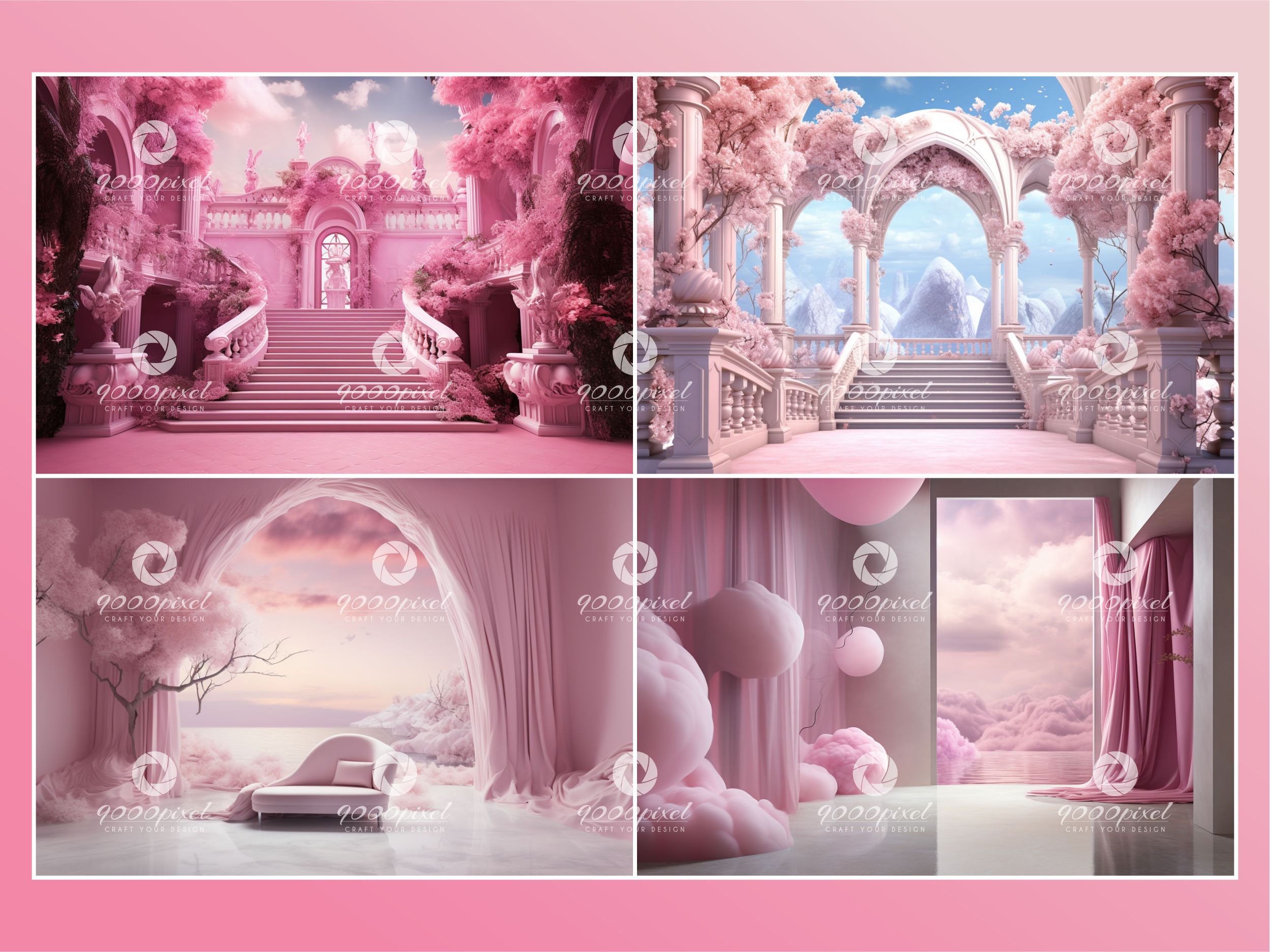 30 Photo Backdrop Set, Barbies Dream World Backgrounds - Etsy