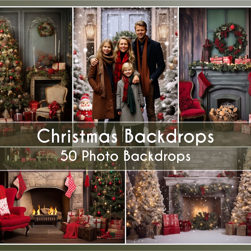 Christmas Backdrop - Etsy