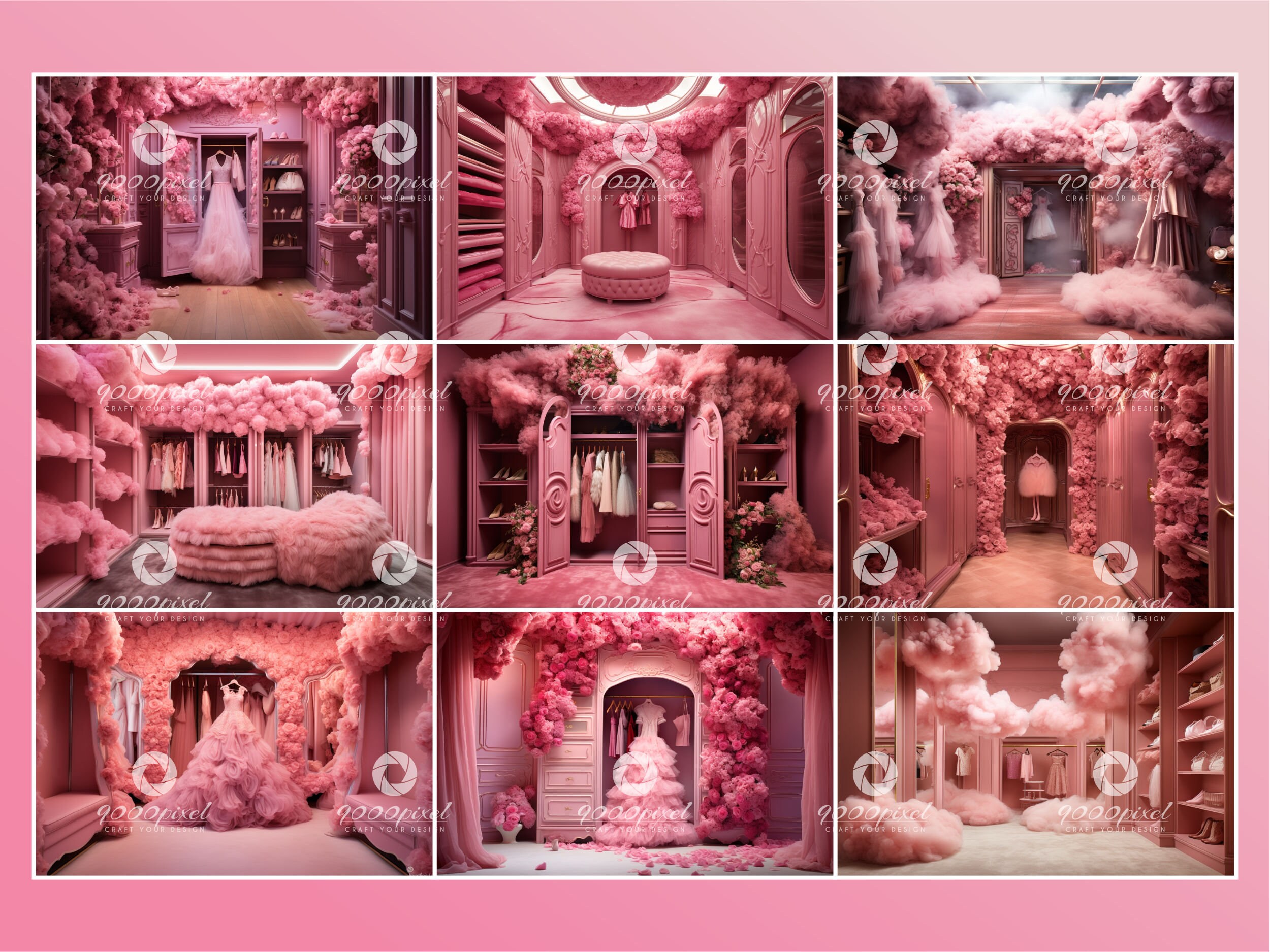 30 Photo Backdrop Set, Barbies Dream World Backgrounds - Etsy