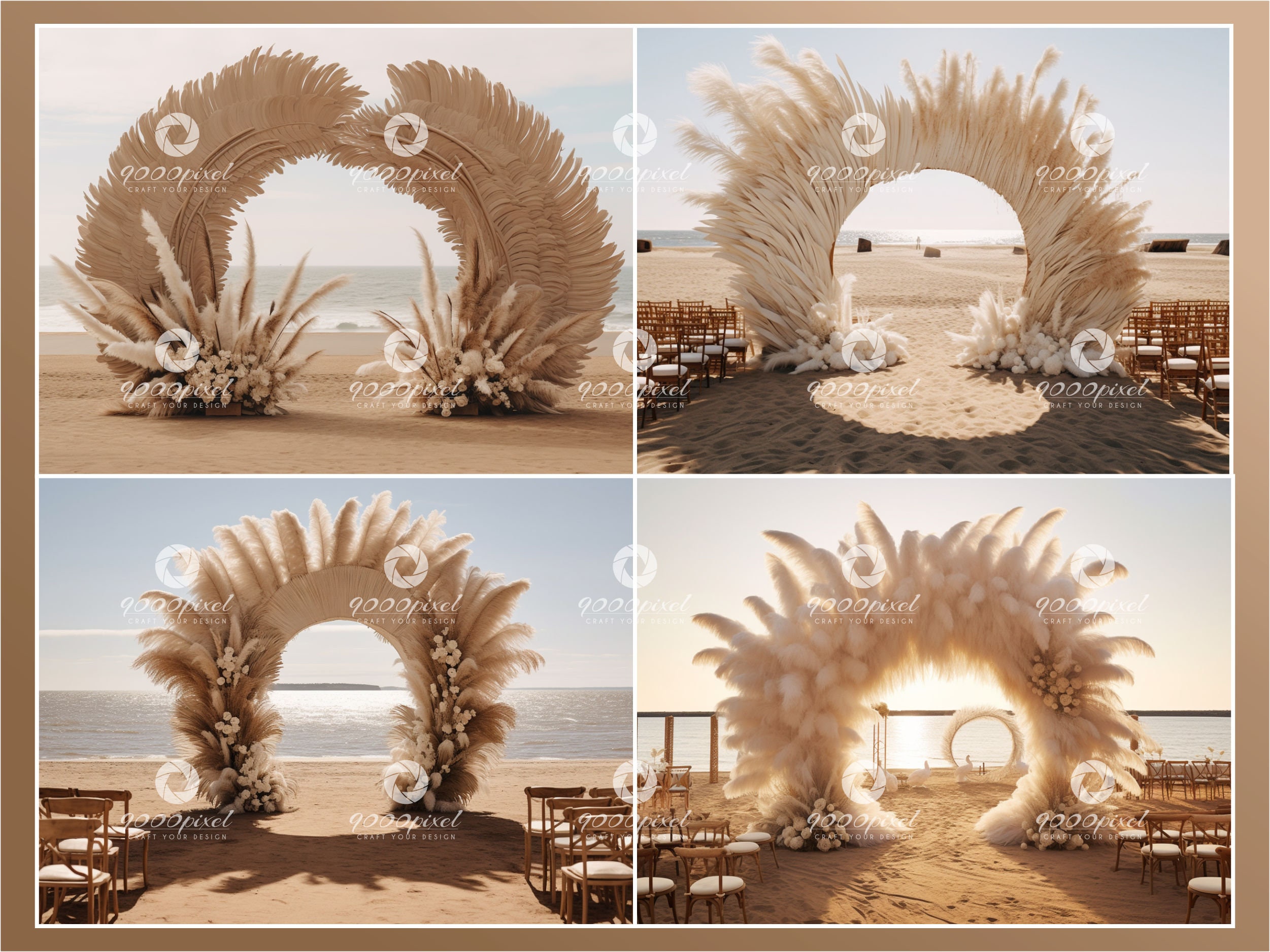 35 Wedding Backdrops, Wedding Arch From Feathers for Wedding or ...