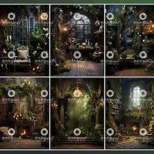 30 Photo Backdrop Set, Witch Place Backkgrounds, Helloween Pictures - Etsy