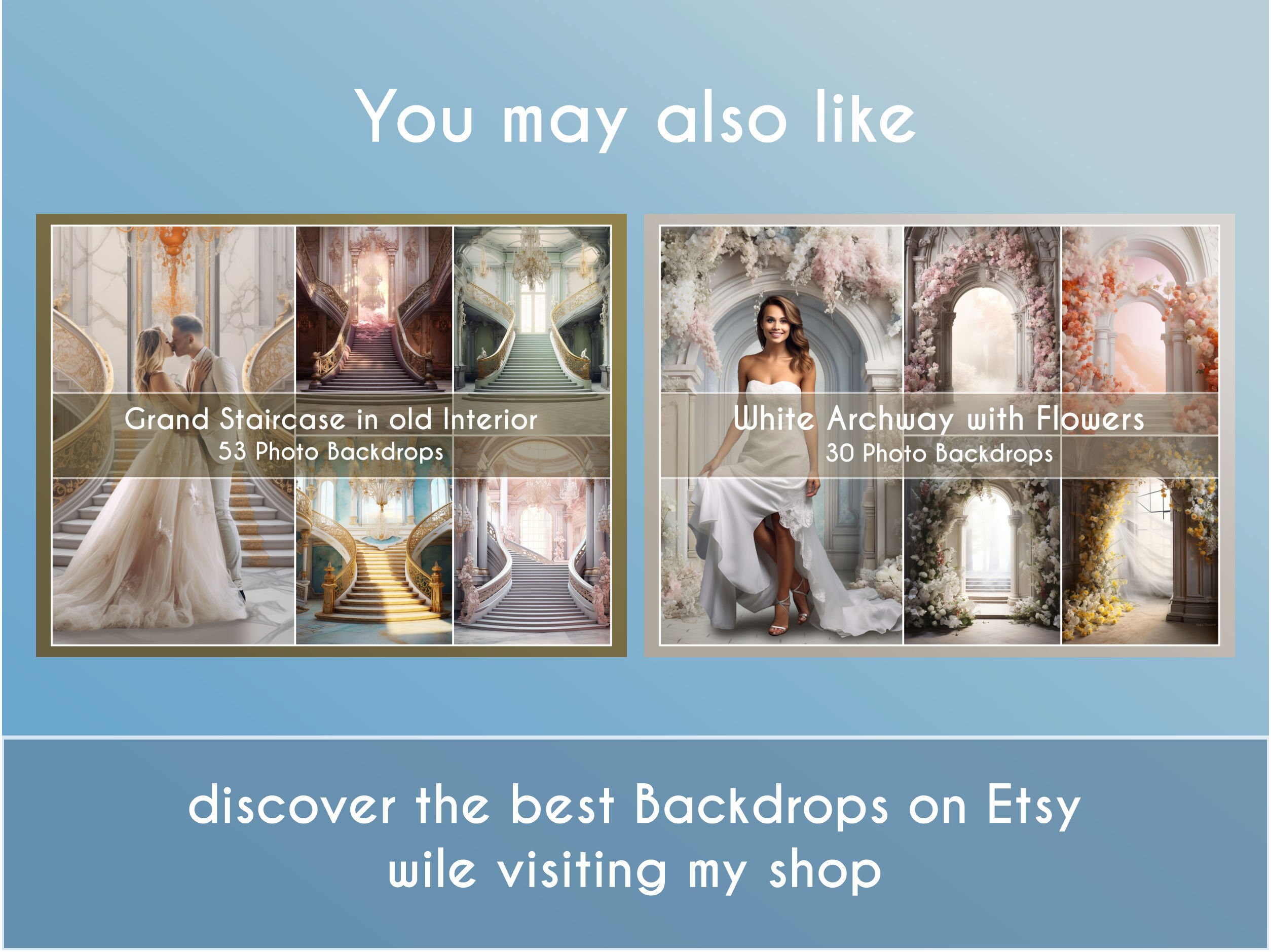 40 Photo Backdrops, Balcony Backdrop Set for the Best Shot of Your ...