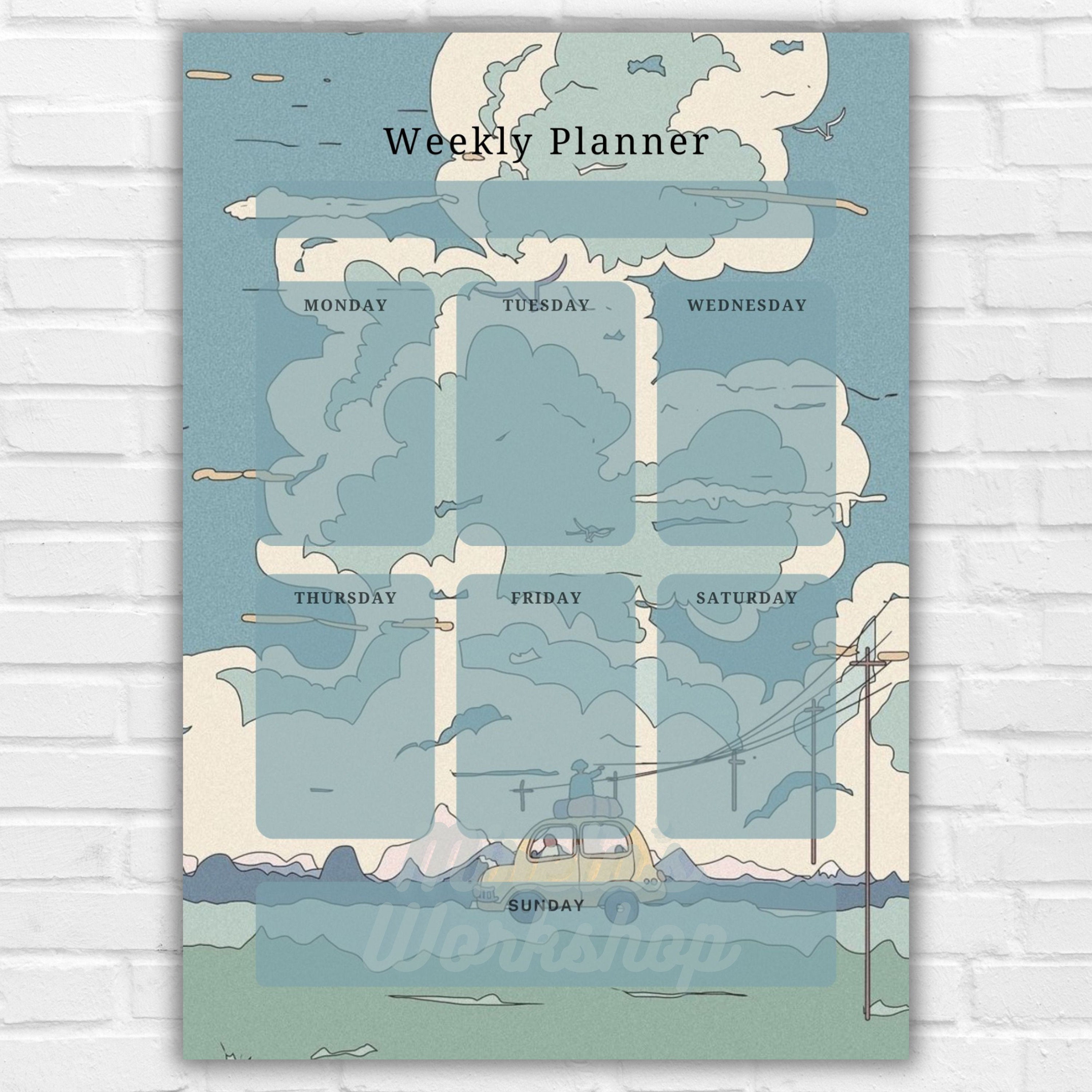 Japanese Style Weekly Planner, A4 Printable (PDF) - Etsy