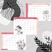 Digital 2024 Calendar, Printable Calendar, Birth Flower Calendar ...
