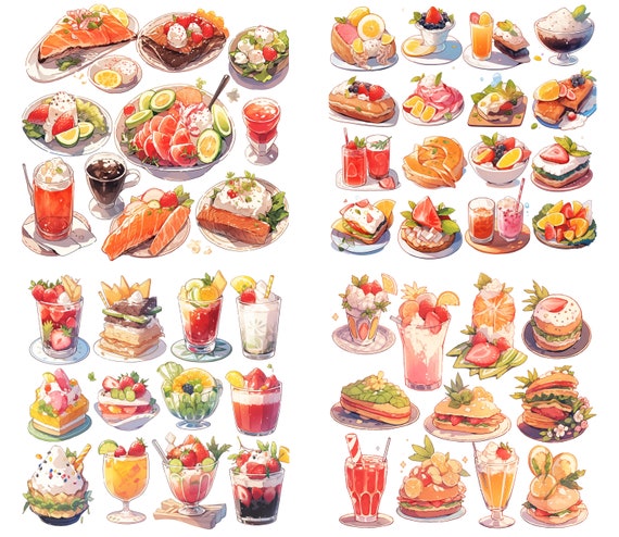 Food And Cocktails Clip Art