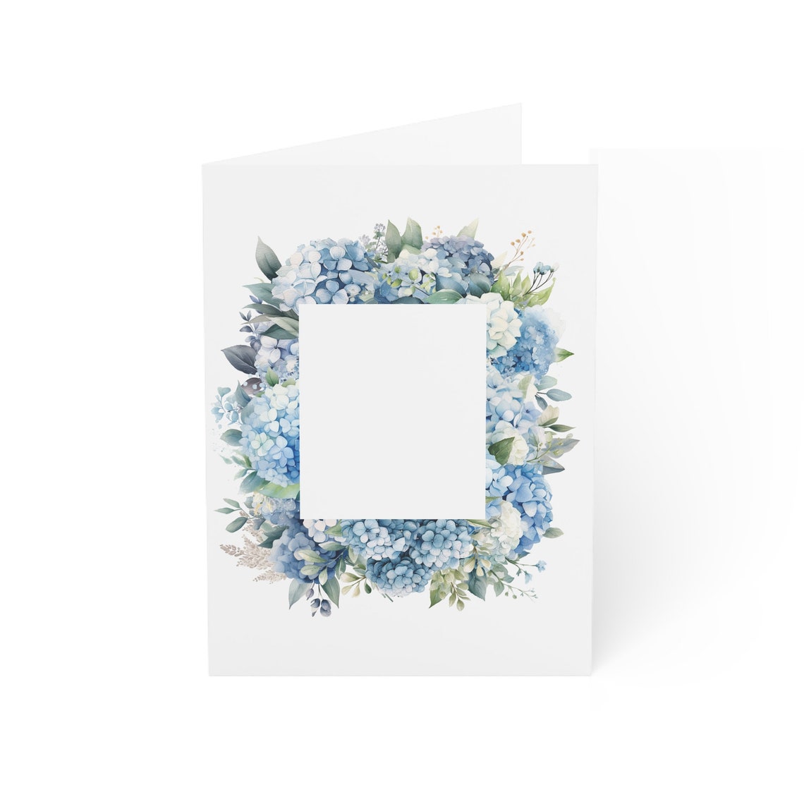 Blue Hydrangea Frame Clipart Printable Hydrangea Frame Floral - Etsy