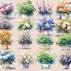 16 Potted Plants Clipart Plant Pot Clip Art House Plant Floral ...
