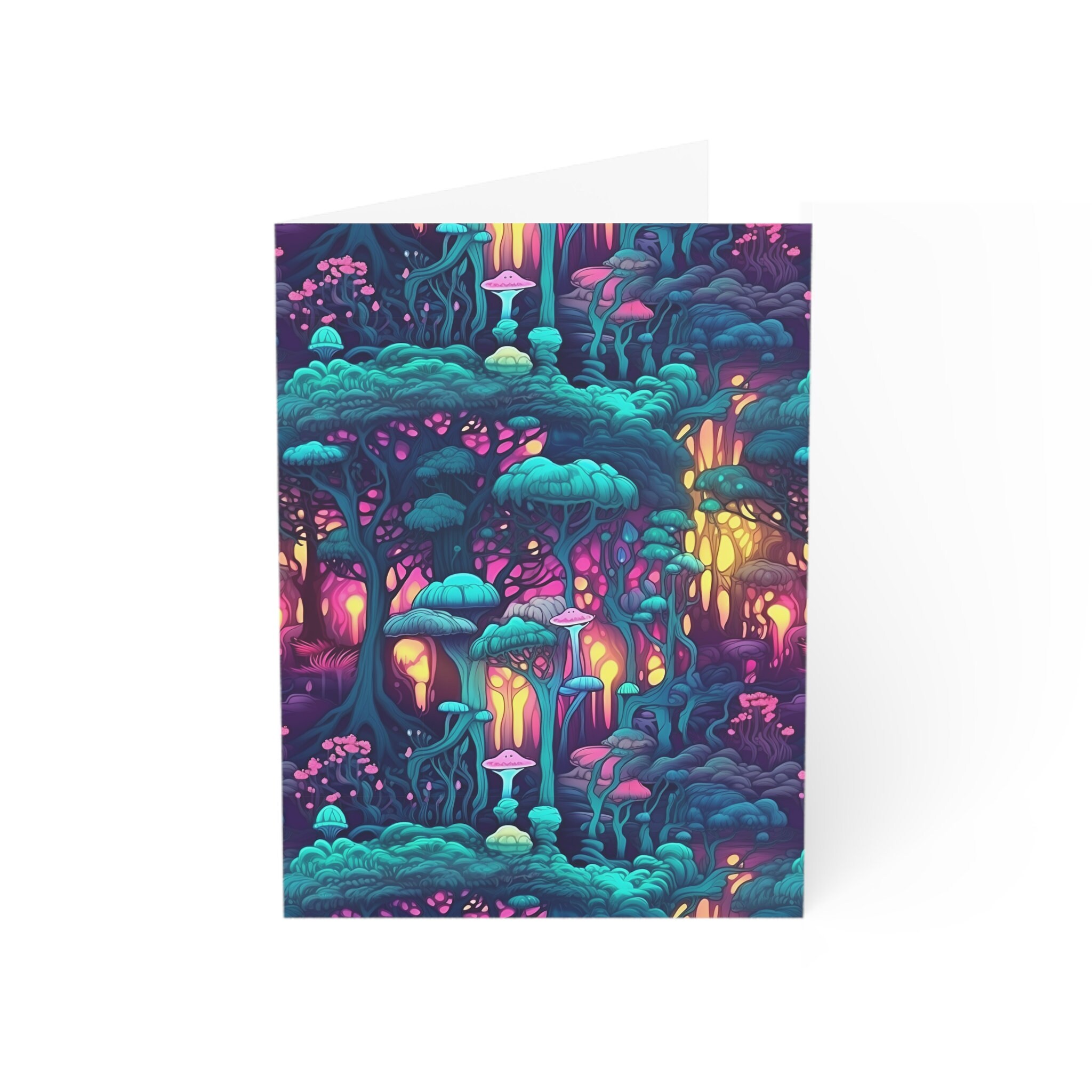 Enchanted Mushroom Forest Seamless Pattern: Mystical Digital Paper (PNG ...