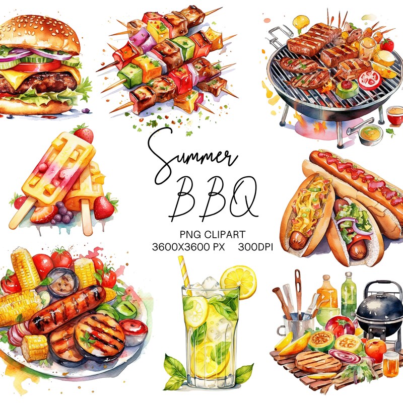 Bbq Clipart - Etsy