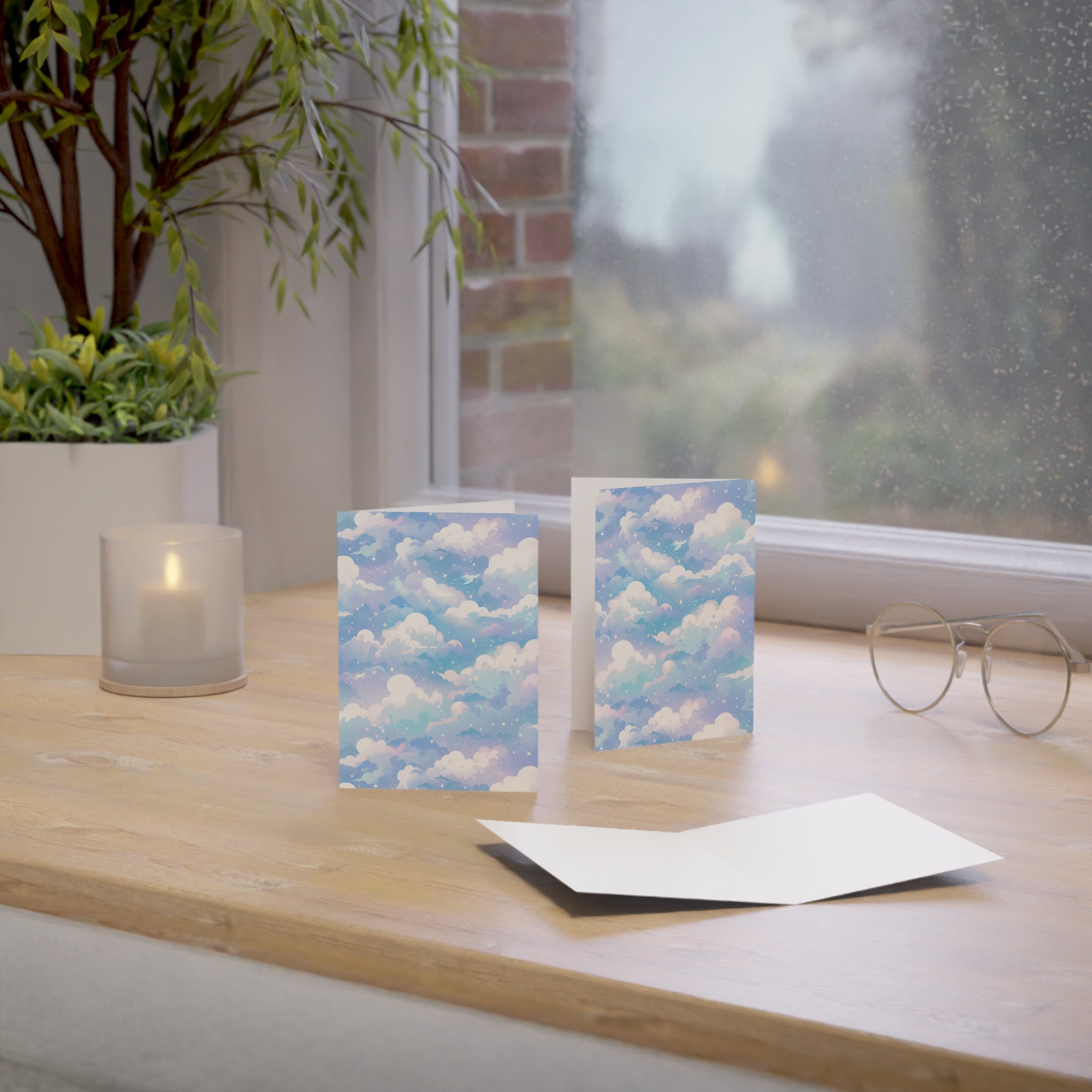 Pastel Clouds Seamless Pattern Cotton Candy Digital Paper Seamless ...