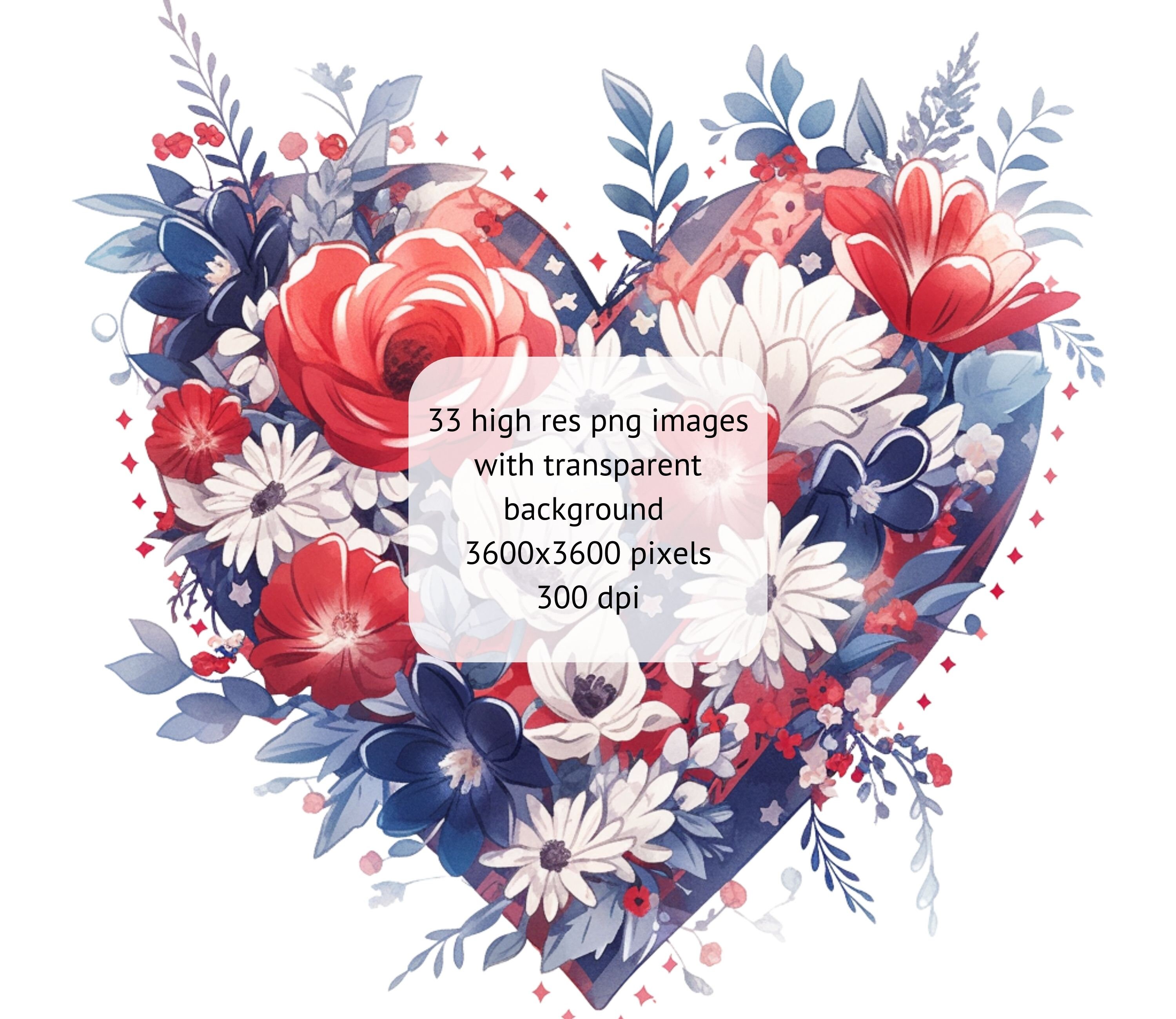 4th of July Clipart USA Independence Day Clip Art American - Etsy UK