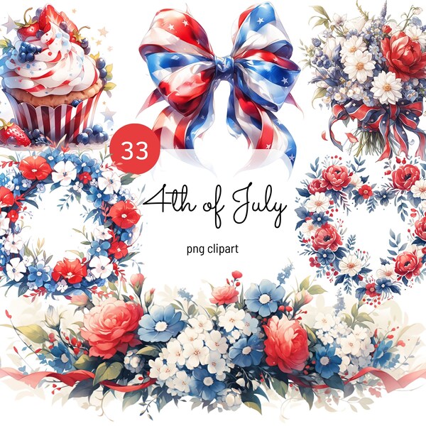 Patriotic Clipart - Etsy