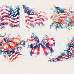 4th of July Clipart USA Independence Day Clip Art American Holiday PNG ...