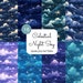 Celestial Night Sky Seamless Pattern: Galaxy Stars Digital Paper (PNG ...