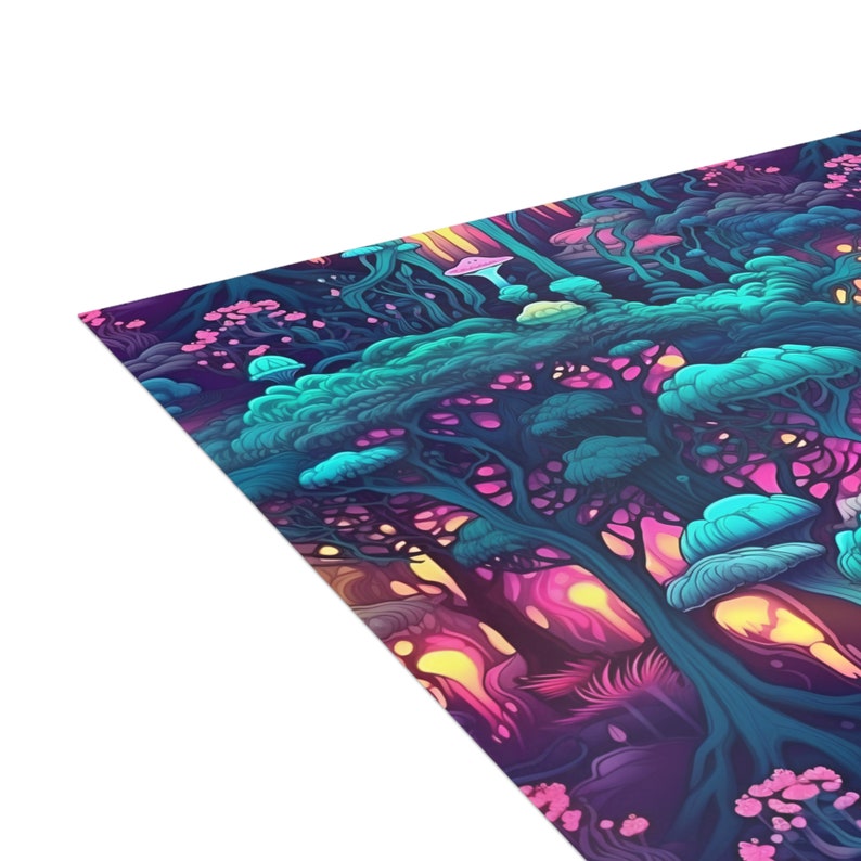 Enchanted Mushroom Forest Seamless Pattern: Mystical Digital Paper (PNG ...