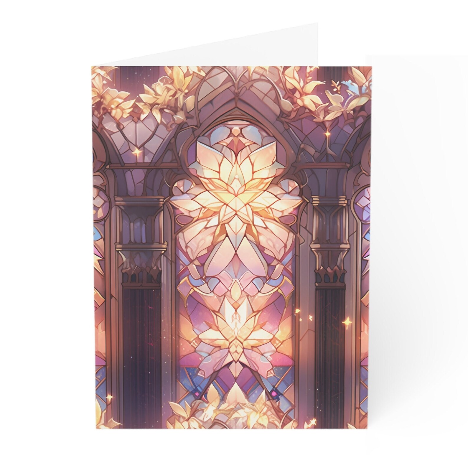 Stained Glass Window Seamless Pattern Intricate Stained Glass Digital ...