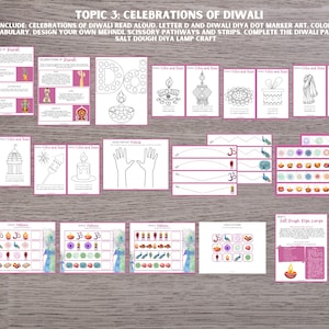 DIWALI Unit Study, Diwali Printable Activities, Cultural Celebrations ...