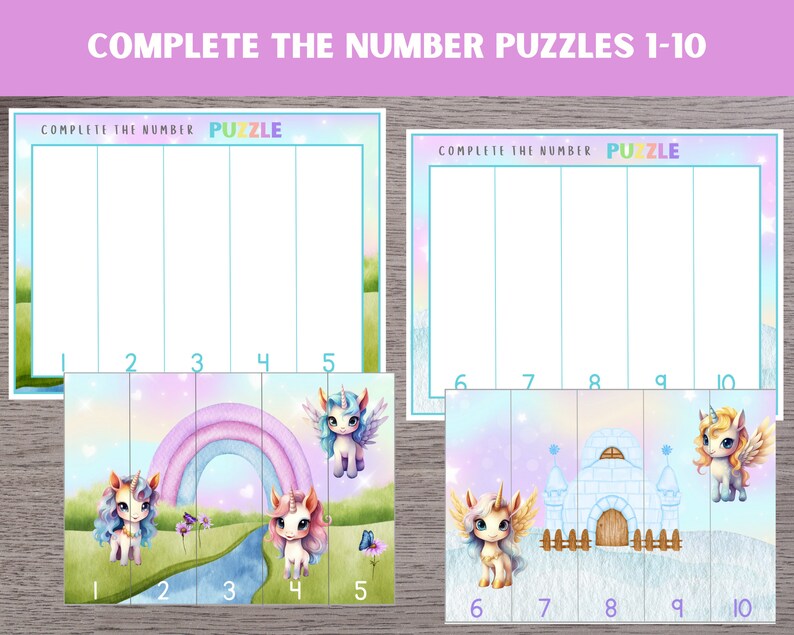 Unicorn Busy Book: Preschool Learning Activities (PDF Printable) - Etsy