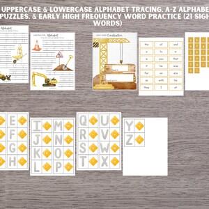 CONSTRUCTION Preschool Activity Bundle, Construction Learning Pack ...