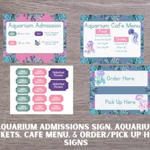 Aquarium Dramatic Play, Pretend Play Printable, Classroom Dramatic Play ...