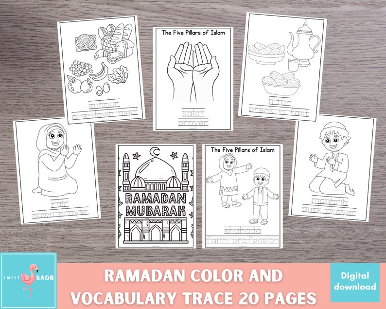 Ramadan Coloring Printable, Islamic Coloring Pages, Ramadan Activities ...