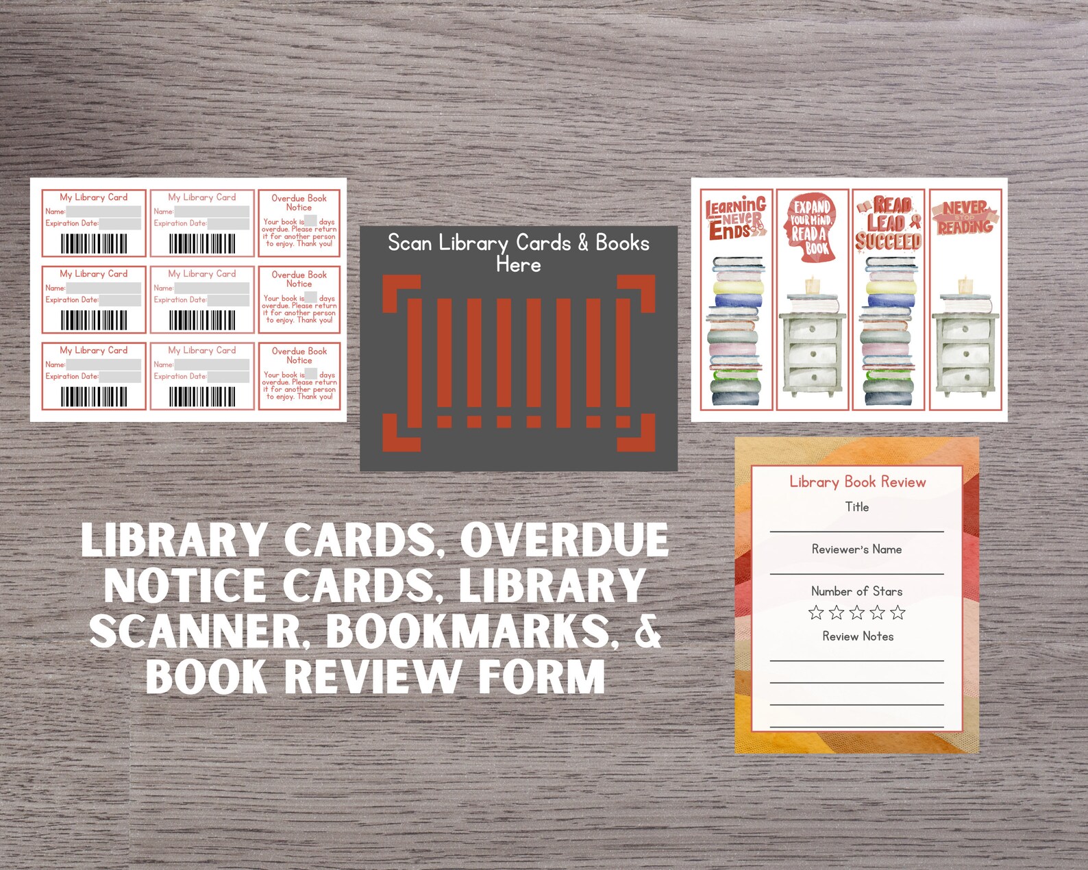 Library Dramatic Play Set: Printable Pretend Play (PDF Download) - Etsy