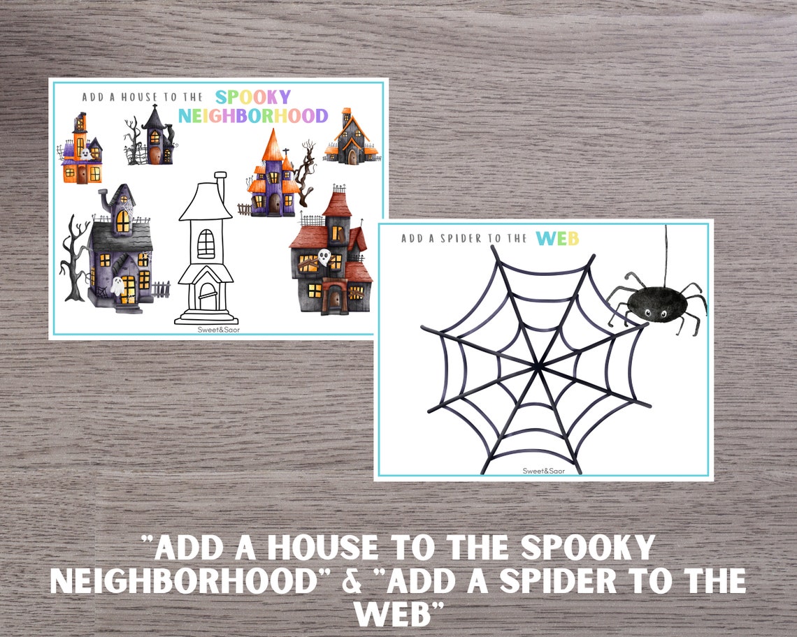 Halloween Play Dough Mats, Printable Fall Play Dough Mats, Halloween ...