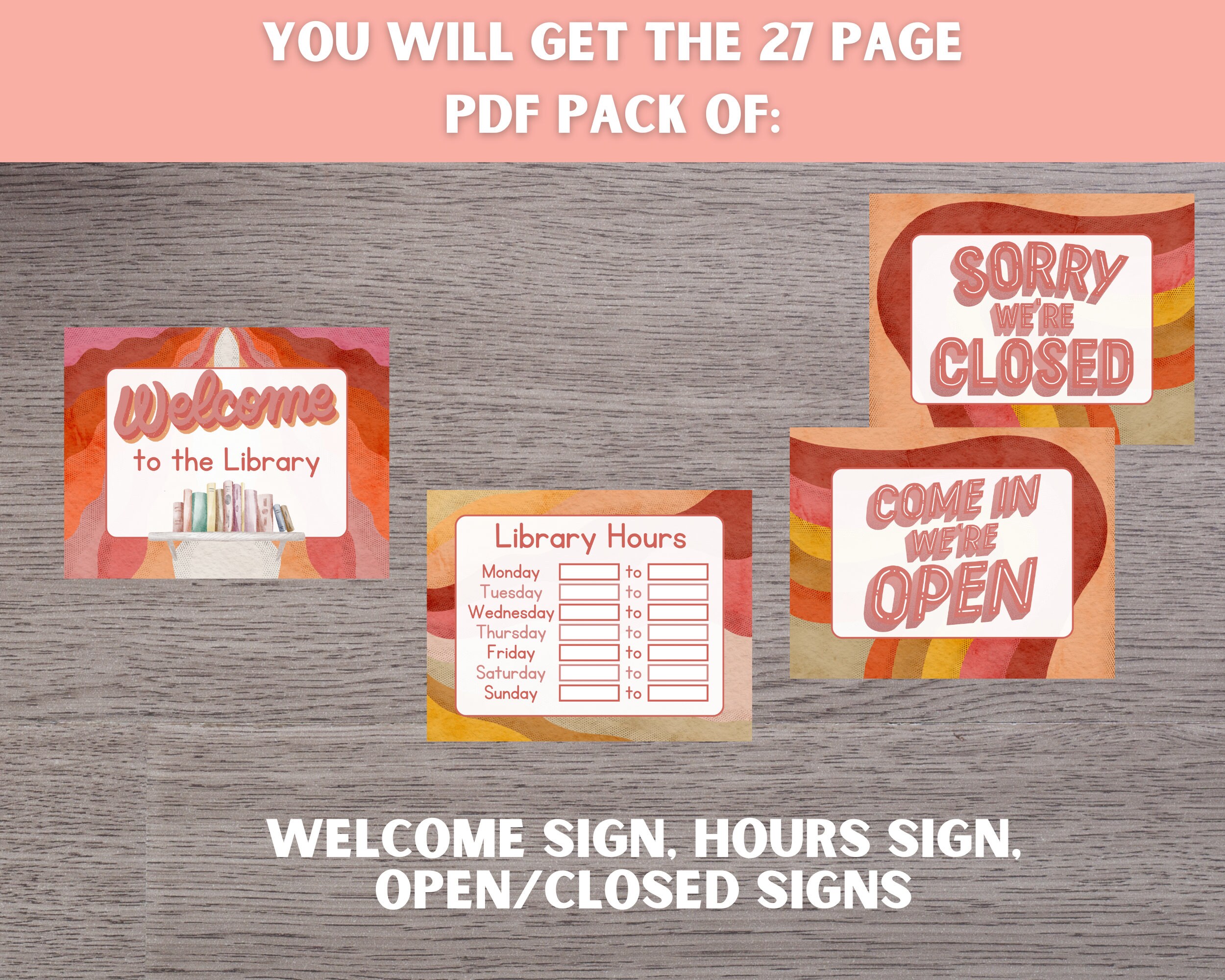 Library Dramatic Play Set: Printable Pretend Play (PDF Download) - Etsy