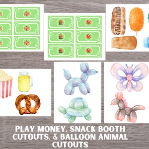 Carnival Dramatic Play Set: Printable Pretend Play (PDF Download) - Etsy
