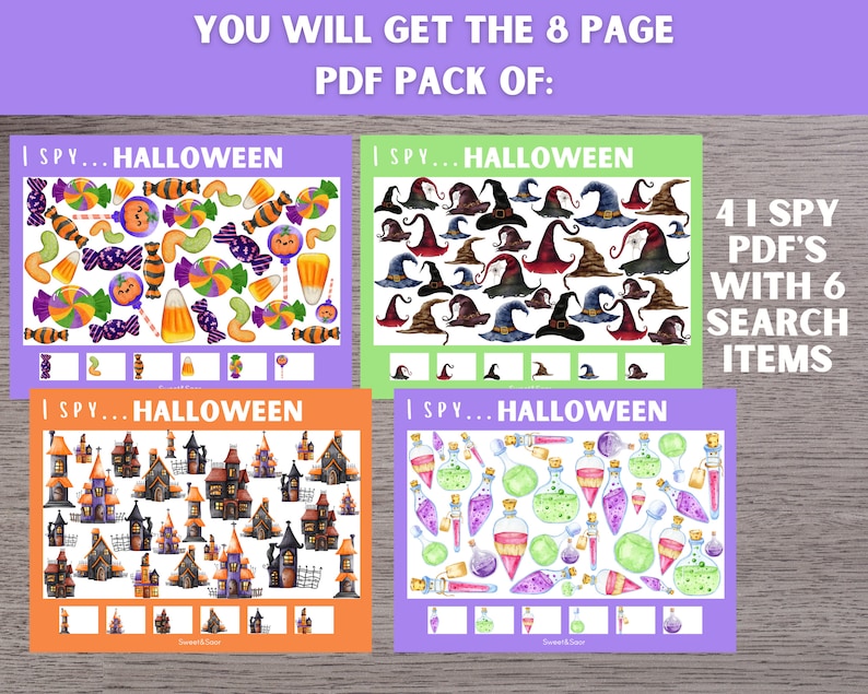Halloween I Spy, Preschool Printable, Preschool Game, Halloween ...
