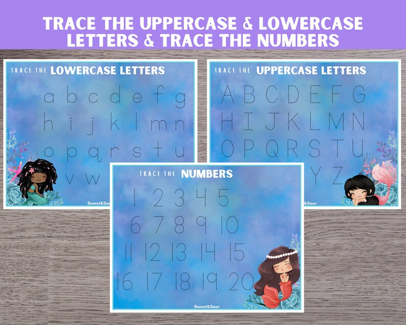 Mermaid Activity Busy Book: Preschool Learning (PDF Printable) - Etsy