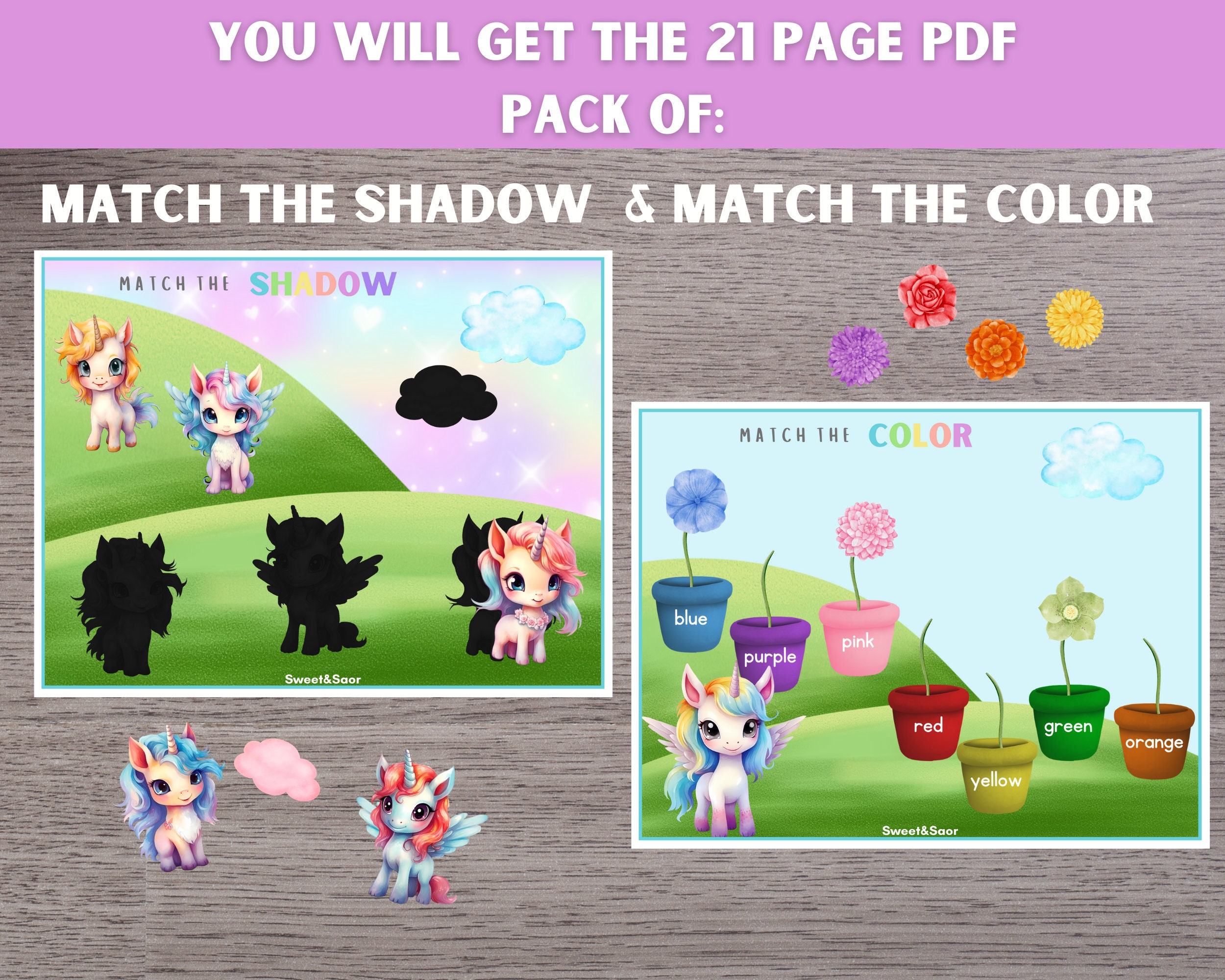 Unicorn Busy Book: Preschool Learning Activities (PDF Printable) - Etsy