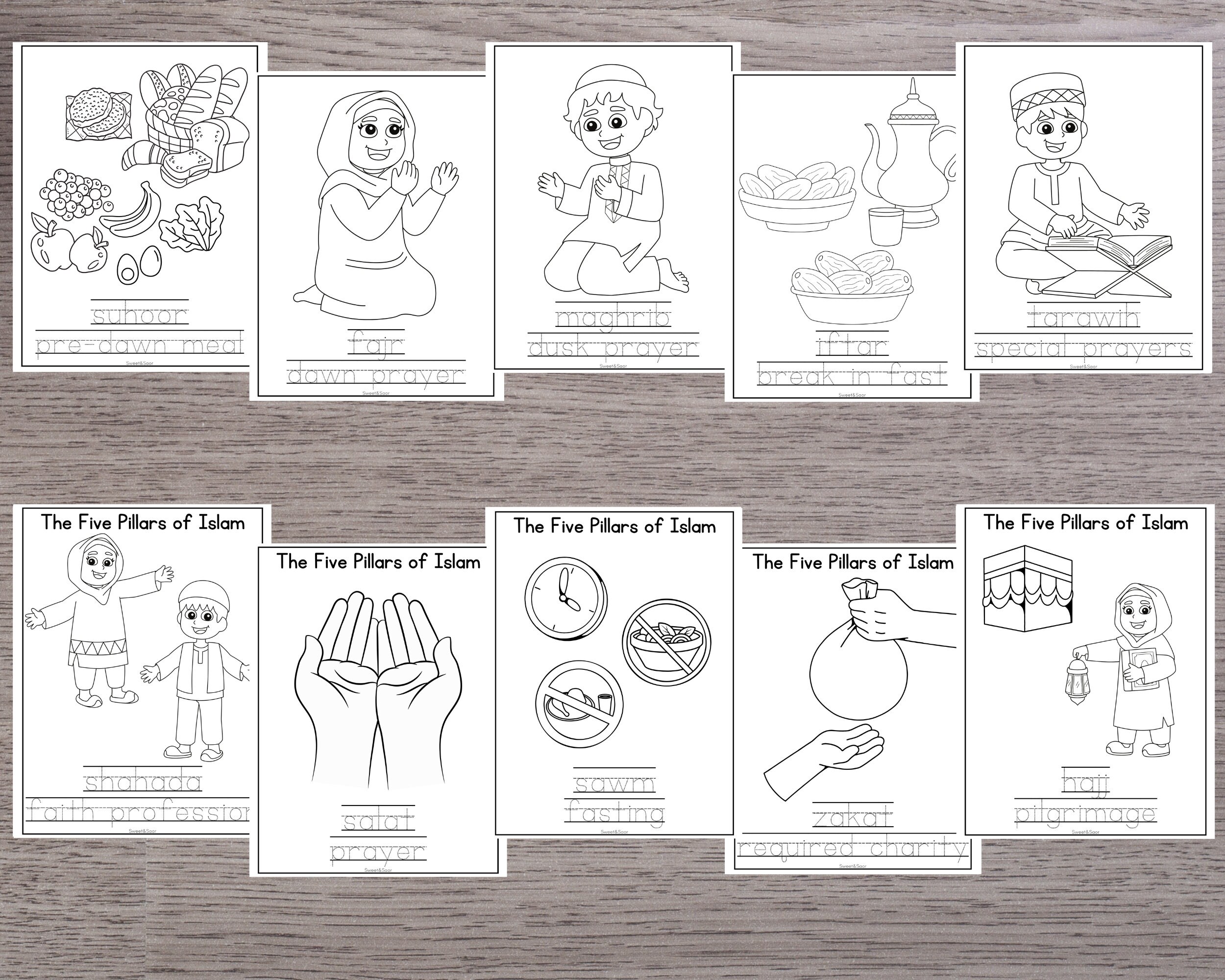 Ramadan Coloring Printable, Islamic Coloring Pages, Ramadan Activities ...