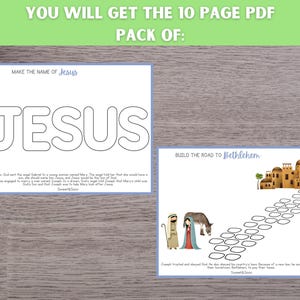 Nativity Story Playdough Mats: Christmas Bible Activity (PDF Download ...