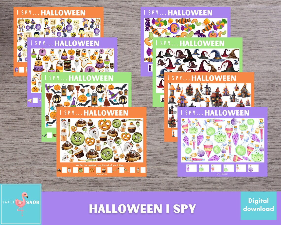 Halloween I Spy, Preschool Printable, Preschool Game, Halloween ...
