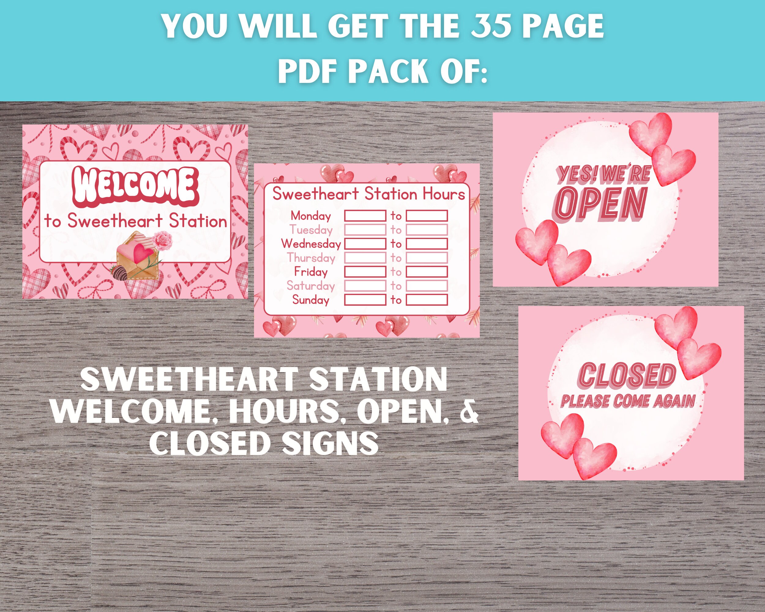 Valentine's Day Dramatic Play, Sweetheart Station Pretend Play ...