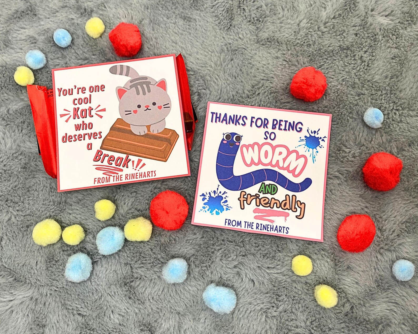 Printable Candy Gram Gift Tags: Teacher & Employee Appreciation ...