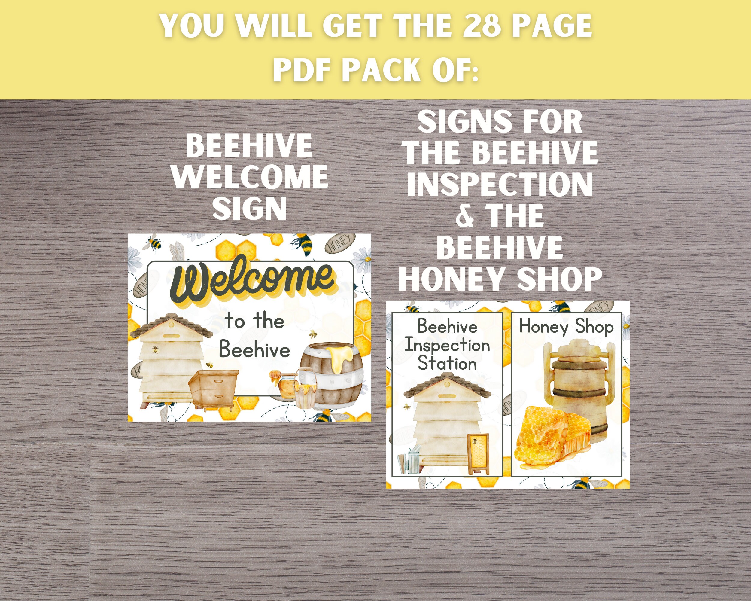 Beekeeper Honey Farm Dramatic Play Set: Printable Pretend Play (PDF ...